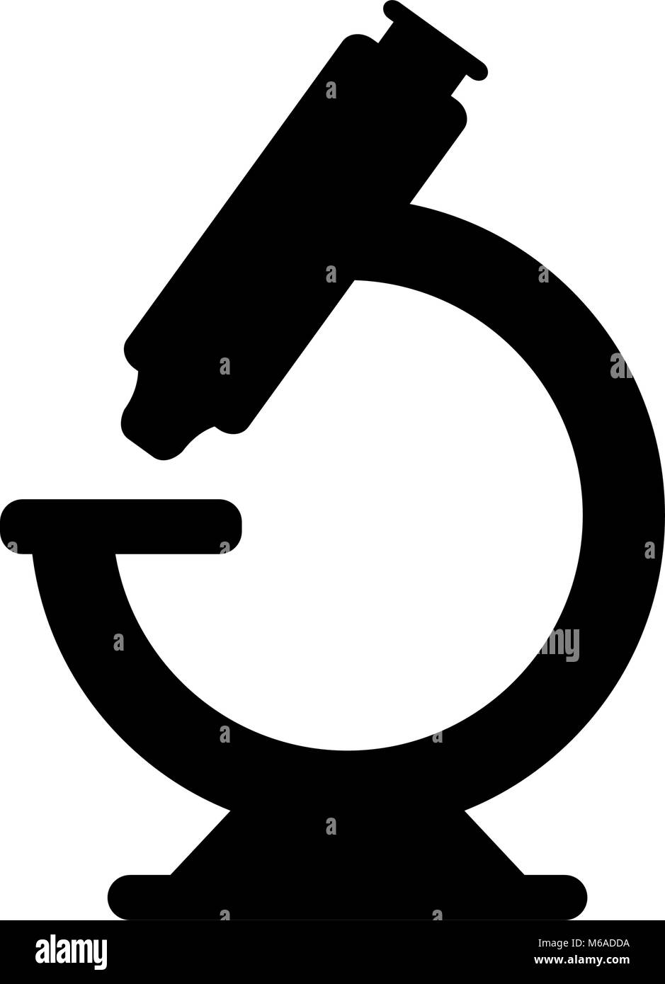 Icon microscope Black and White Stock Photos & Images - Alamy