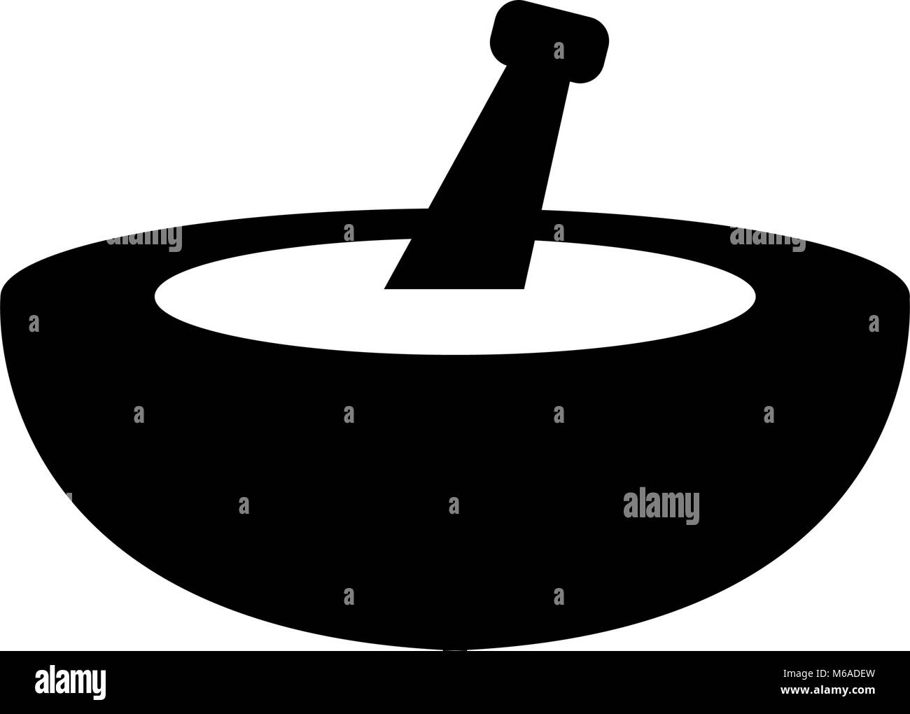 Mortar pestle paste Stock Vector Images - Alamy