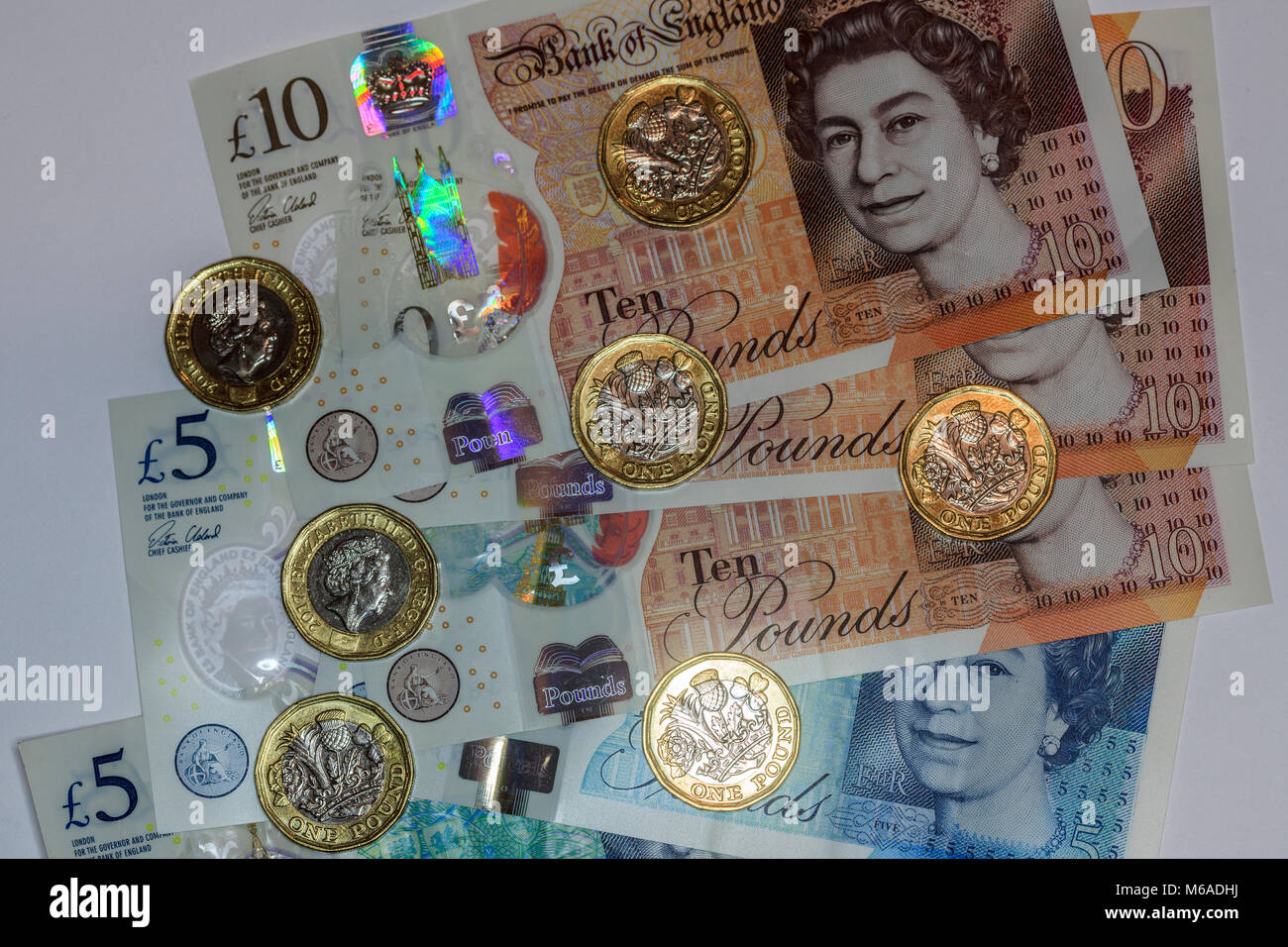 UK money, coins and banknotes Stock Photo - Alamy