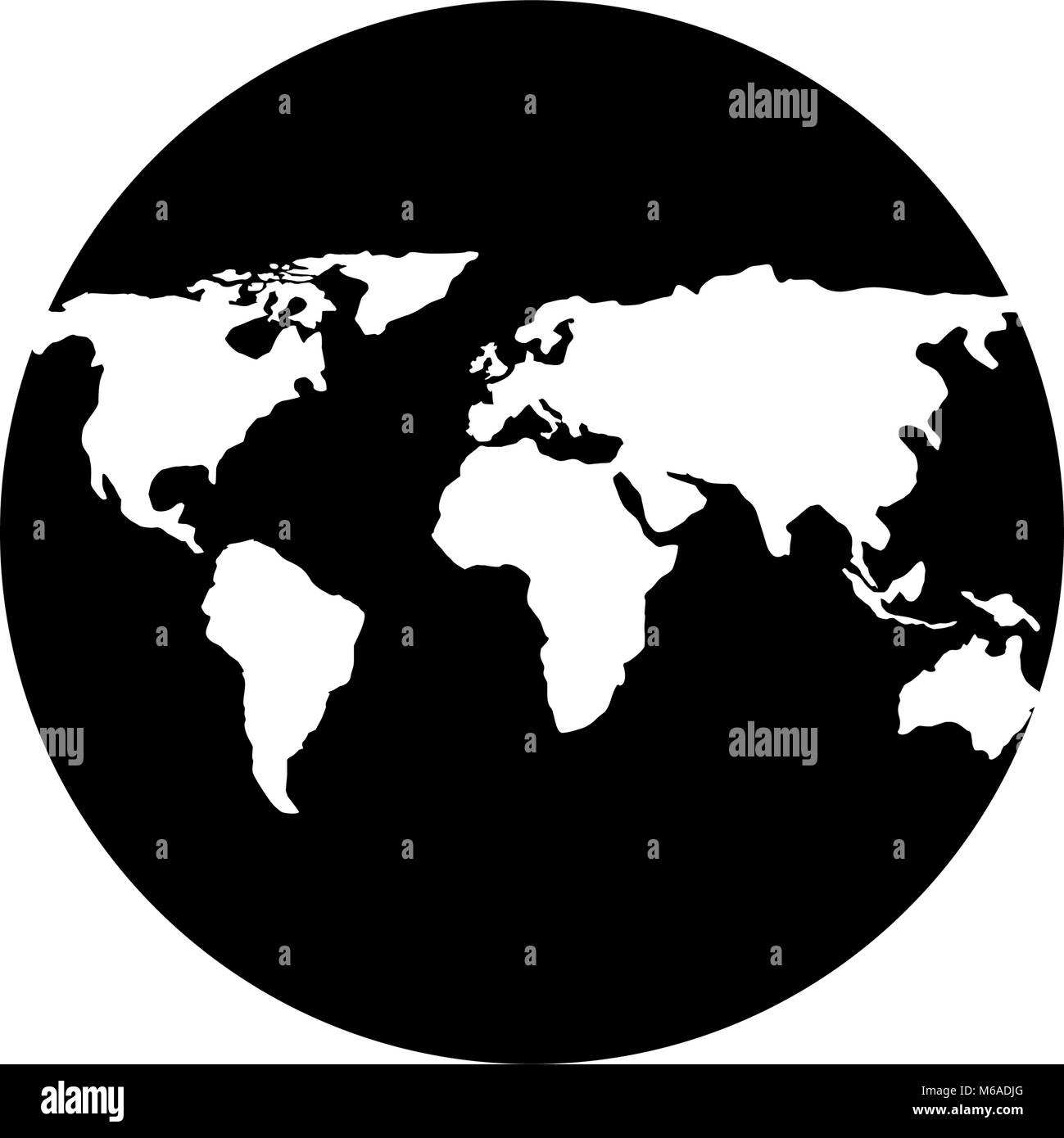 planet earth icon Stock Vector Image & Art - Alamy