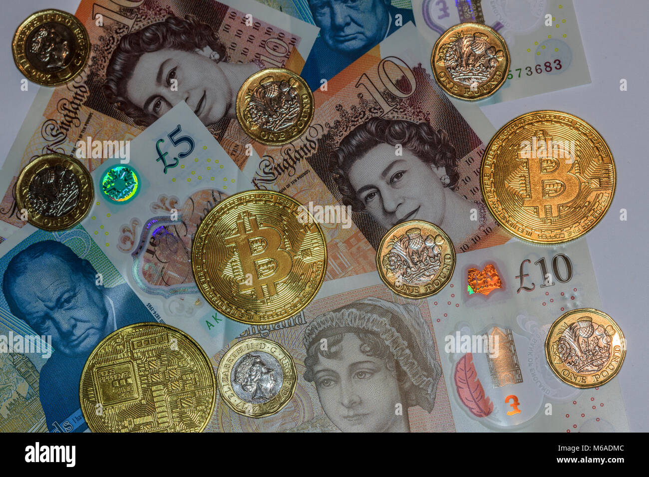 UK money, coins and banknotes Stock Photo - Alamy