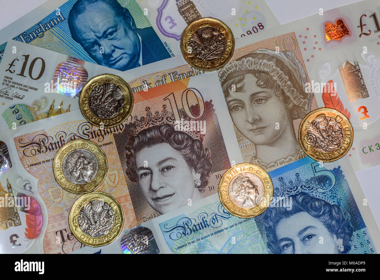 UK money, coins and banknotes Stock Photo - Alamy