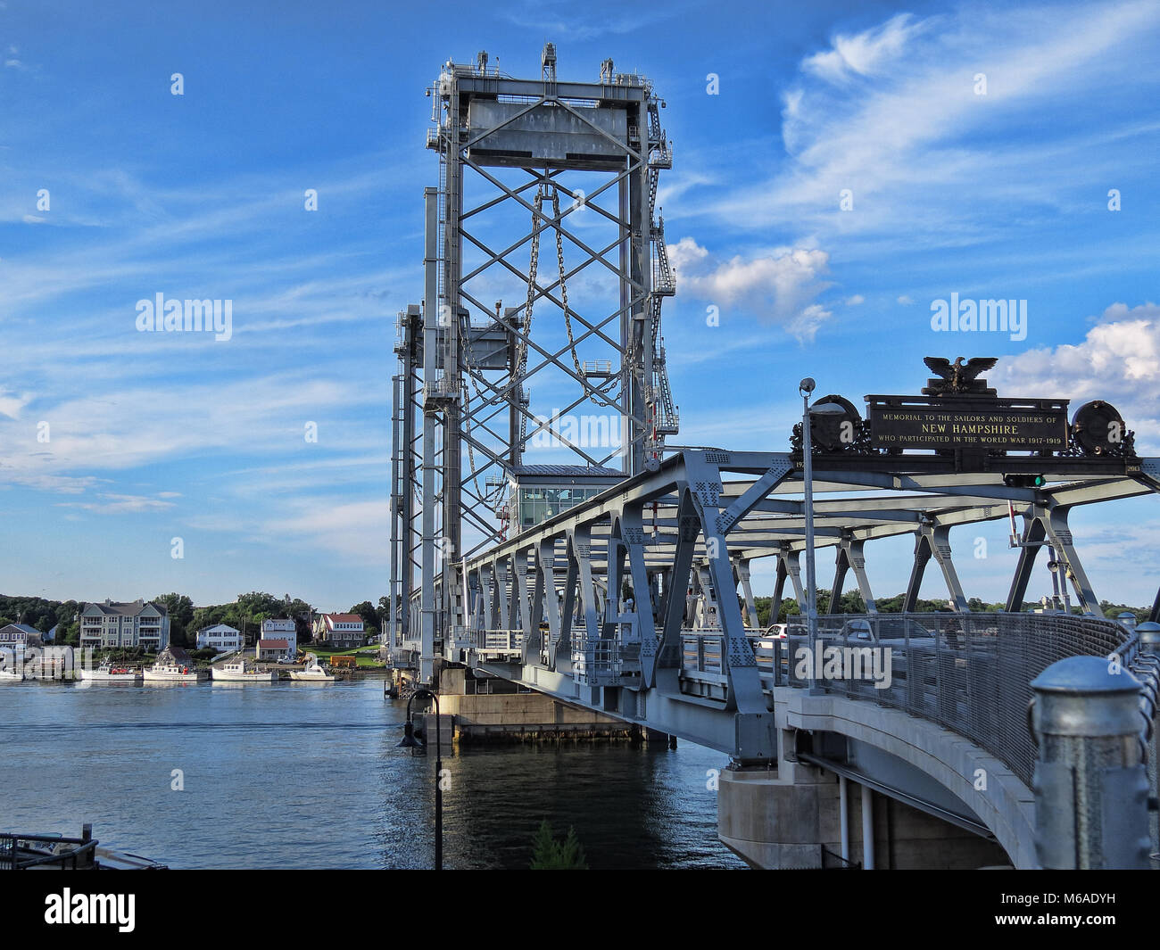 Views of the Memorial Bridge in Portsmouth, New Stock Photo - Alamy