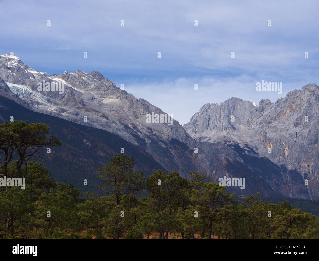 A Stunning view of Jade Dragon Snow Mountain in Lijiang Yunnan Province ...