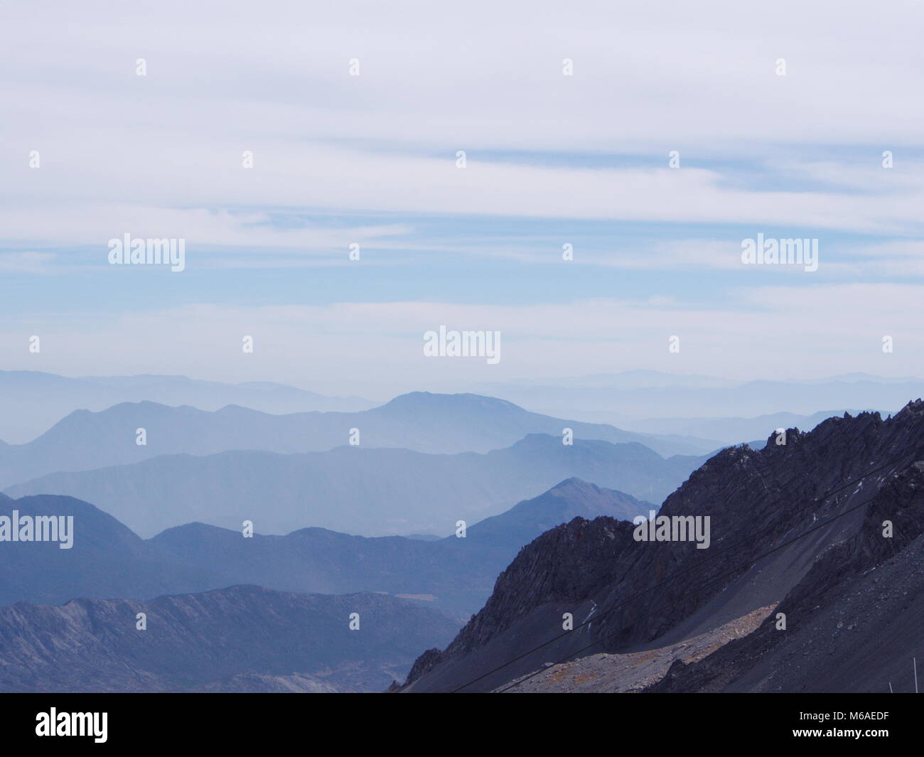 A Stunning view of Jade Dragon Snow Mountain in Lijiang Yunnan Province ...