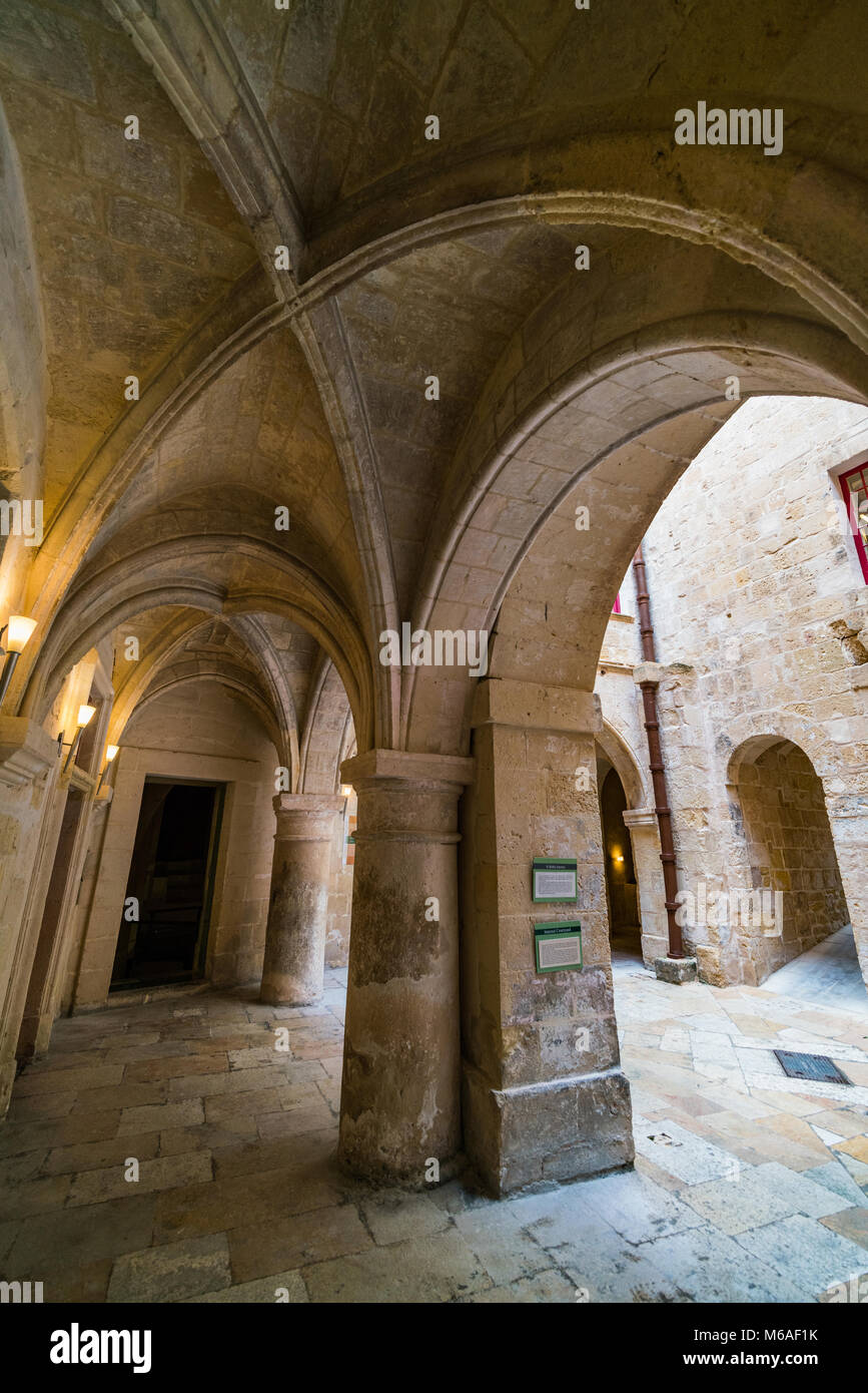 Interior of the Inquisitor's Palace, Malta, Europe Stock Photo - Alamy