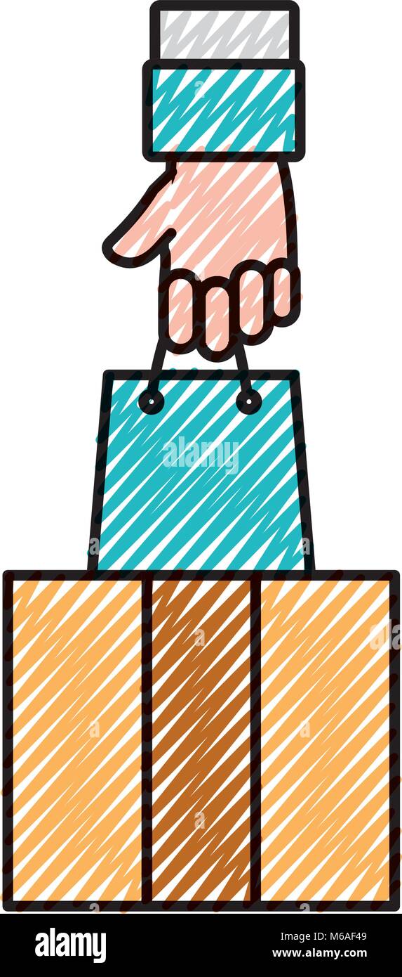 Hand grabbing bag Stock Vector Images - Alamy