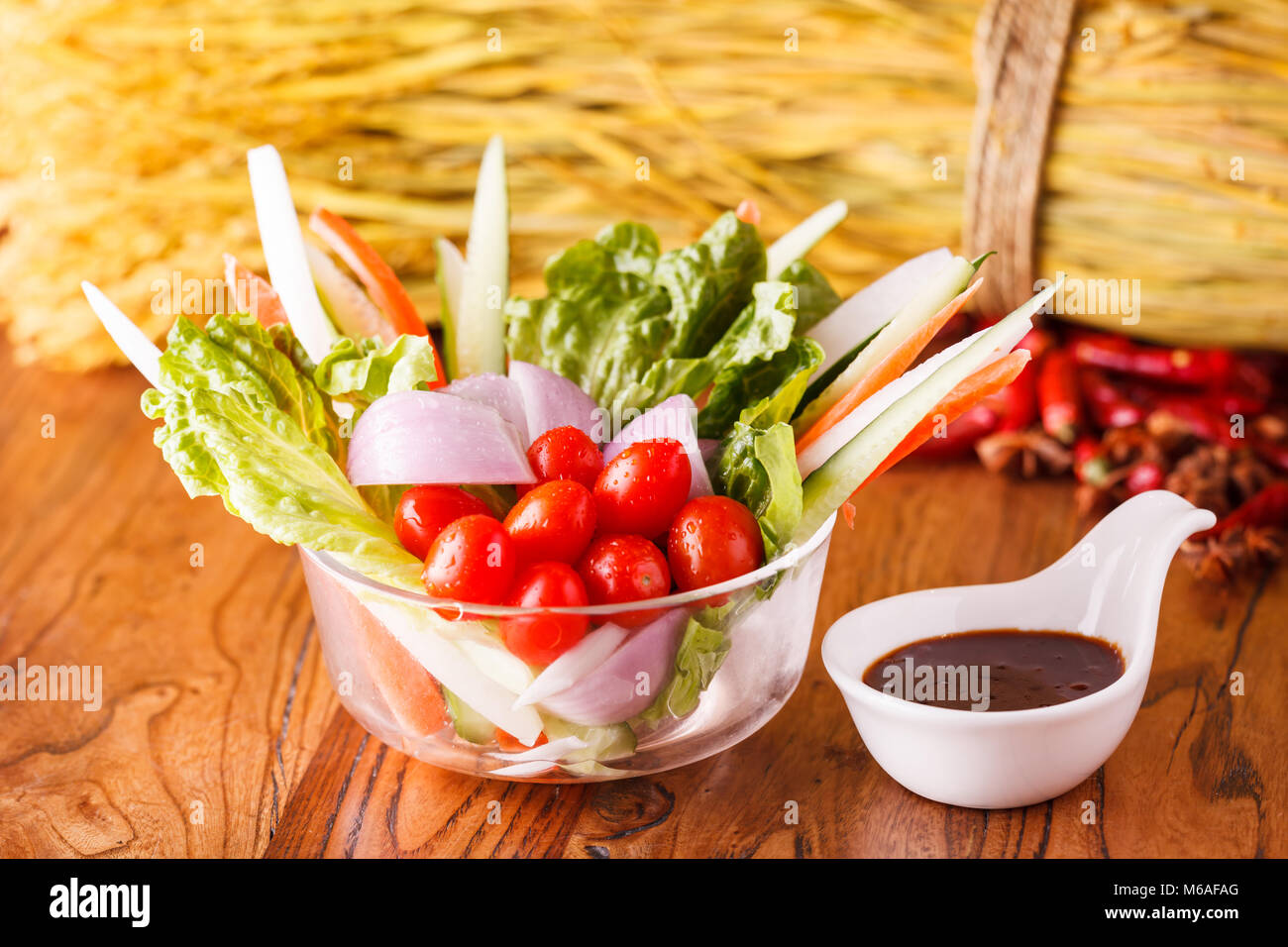 Vegetable assorted cold dishes Stock Photo - Alamy