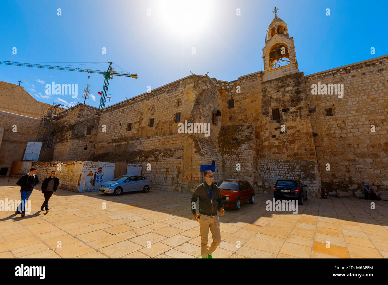 Bethlehem, West Bank- March 12, 2017: In 2012, the Birthplace of Jesus ...