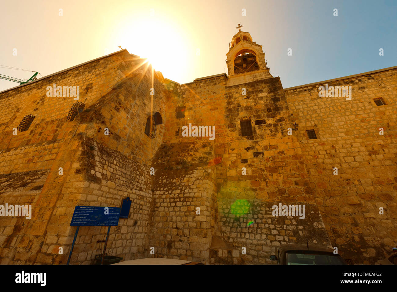 Bethlehem, West Bank- March 12, 2017: In 2012, the Birthplace of Jesus ...