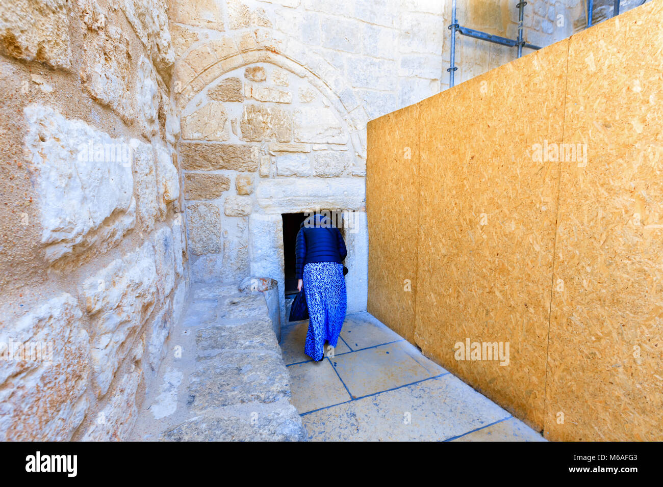Bethlehem, West Bank- March 12, 2017: In 2012, the Birthplace of Jesus ...