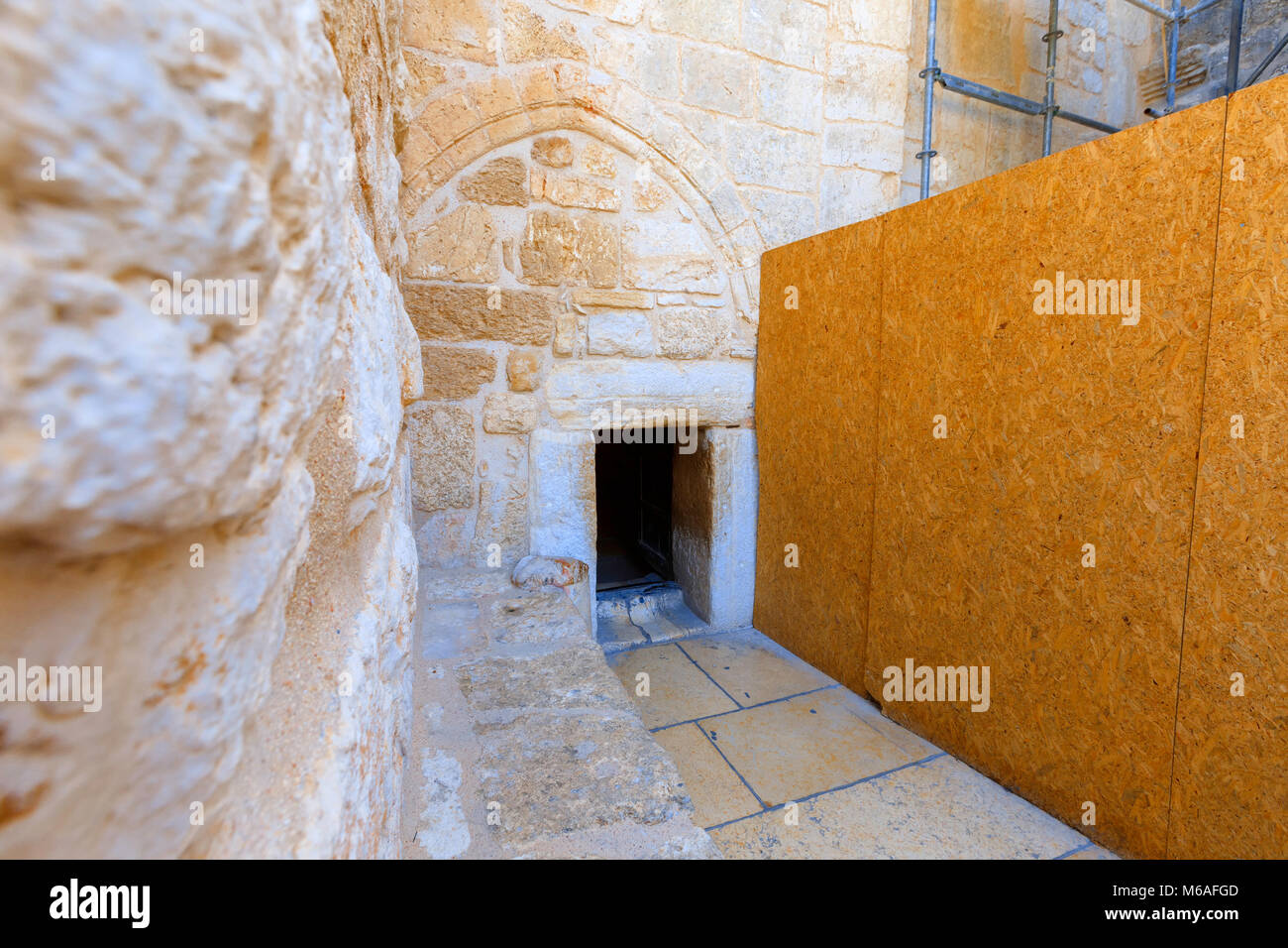 Bethlehem, West Bank- March 12, 2017: In 2012, the Birthplace of Jesus ...