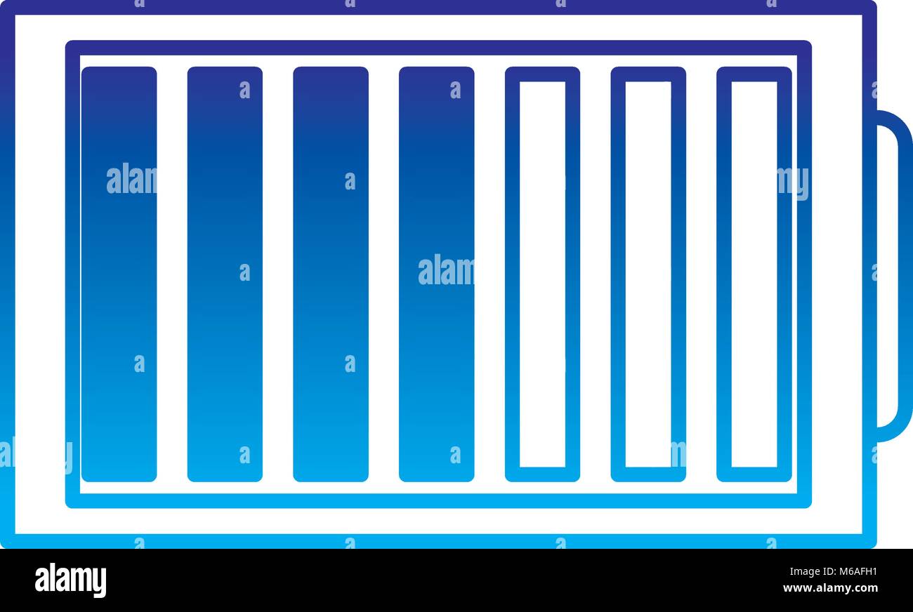 degraded line battery power technology with level charge Stock Vector ...