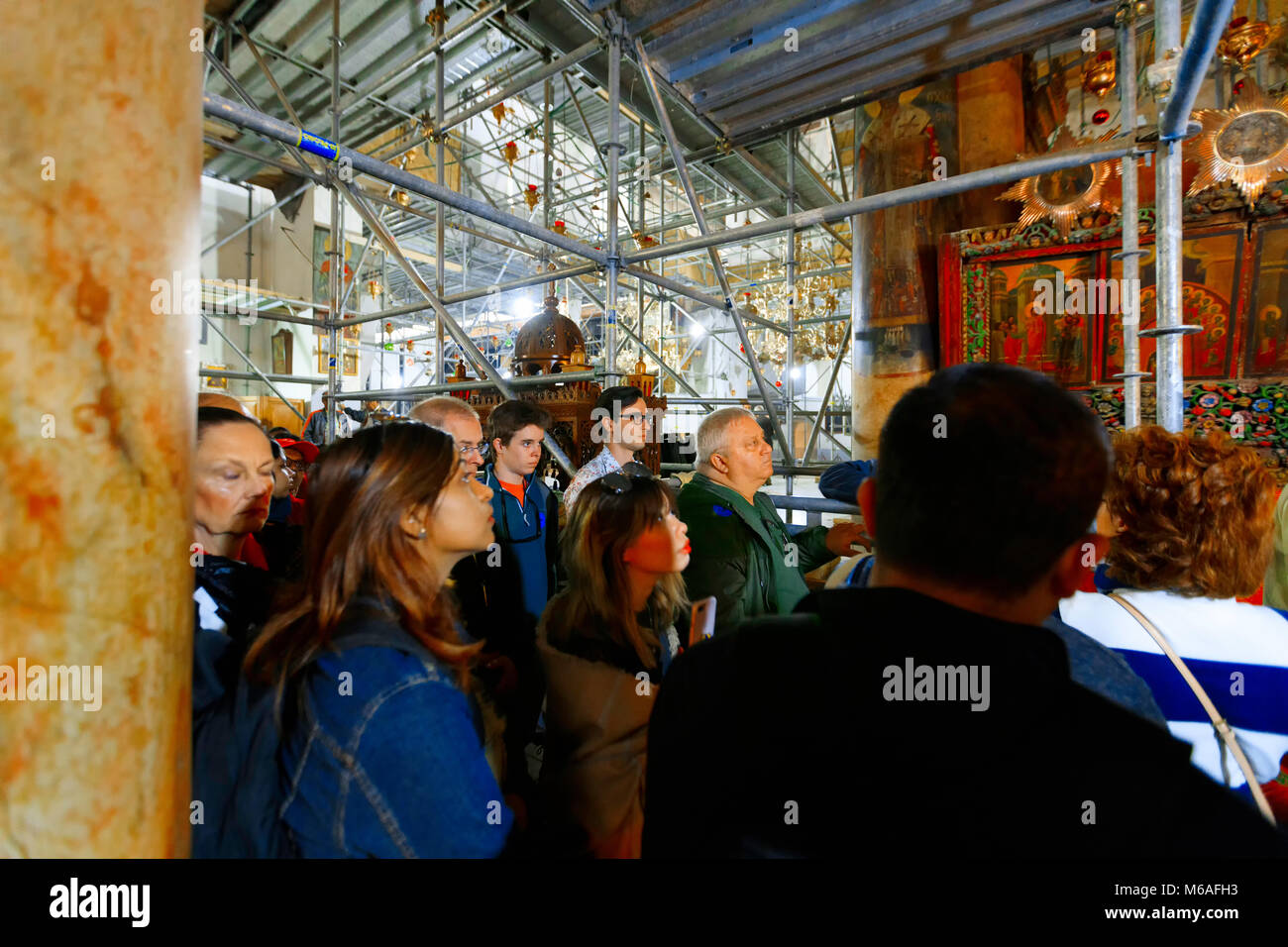 Bethlehem, West Bank- March 12, 2017: In 2012, the Birthplace of Jesus ...