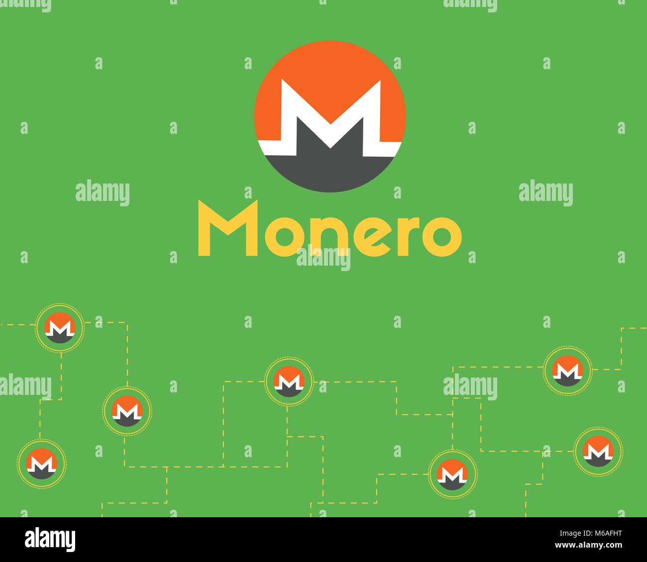 Gold coin symbol monero Stock Vector Images - Alamy
