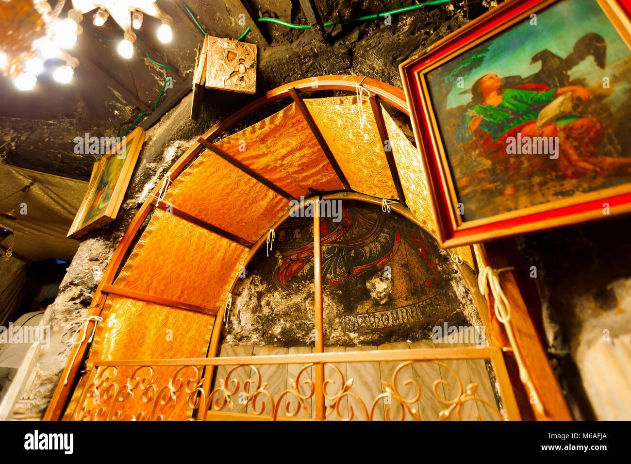 Bethlehem, West Bank- March 12, 2017: In 2012, the Birthplace of Jesus ...