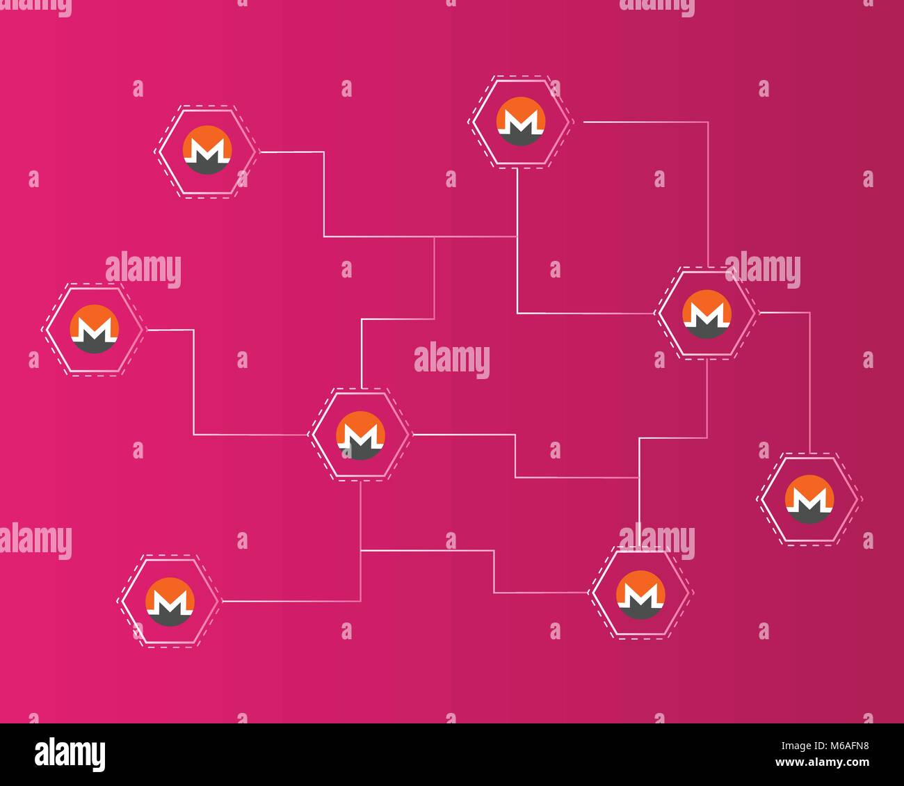 Cryptocurrency monero digital technology background collection Stock Vector Image & Art - Alamy