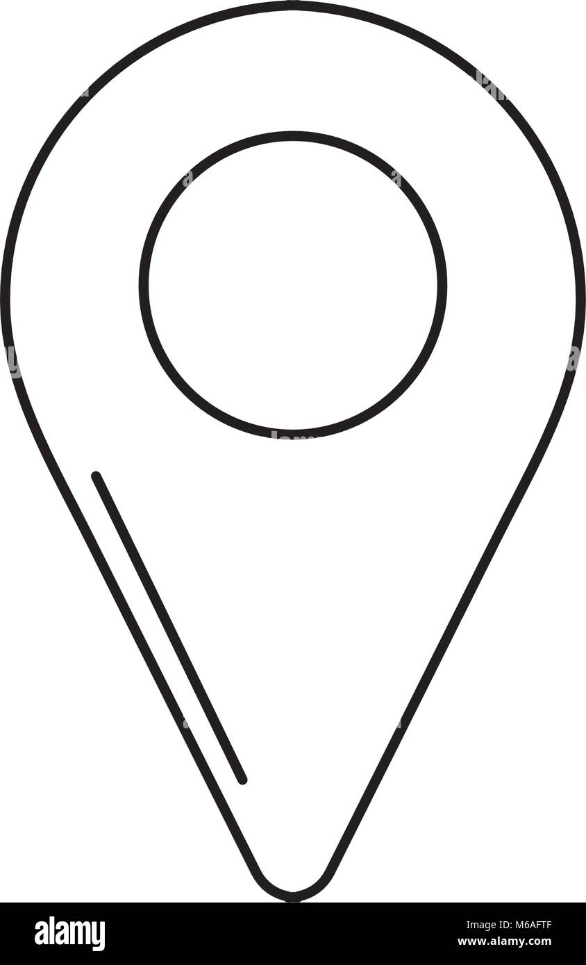 line location symbol to search in the map icon Stock Vector Image & Art ...