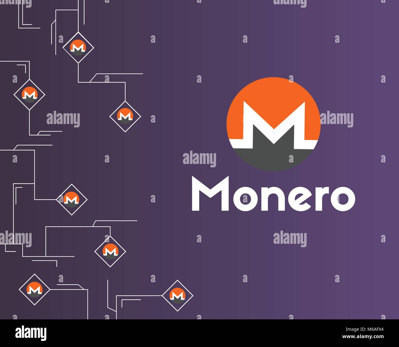 Cryptocurrency monero circuit networking background collection Stock ... Cryptocurrency monero circuit networking background collection Stock ...