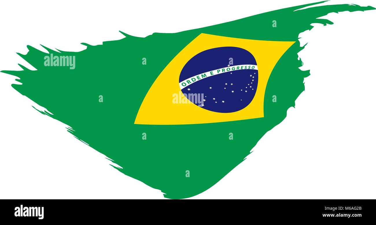 Brazil flag, vector illustration Stock Vector Image & Art - Alamy