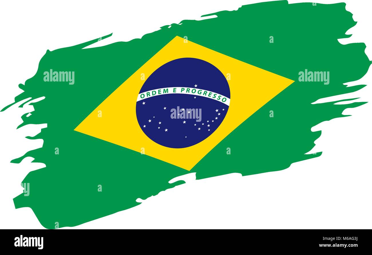 Brazil flag, vector illustration Stock Vector Image & Art - Alamy
