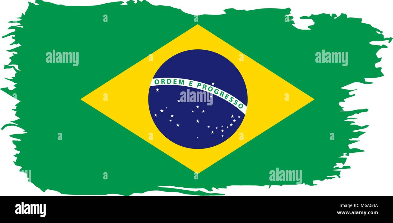 Brazil flag, vector illustration Stock Vector Image & Art - Alamy