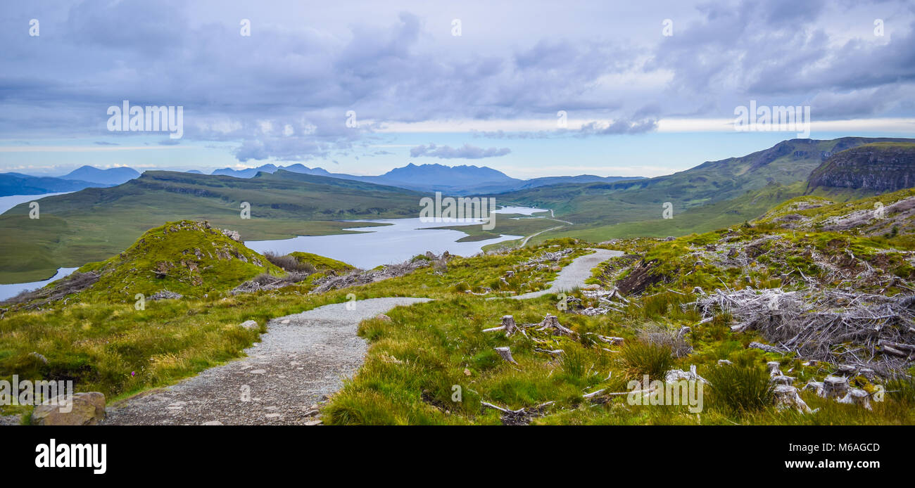 The visible effects of deforestation on the Isle of Skye, Scotland ...