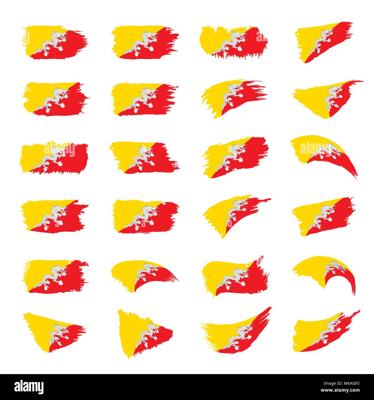 Bhutan flag, vector illustration Stock Vector Image & Art - Alamy