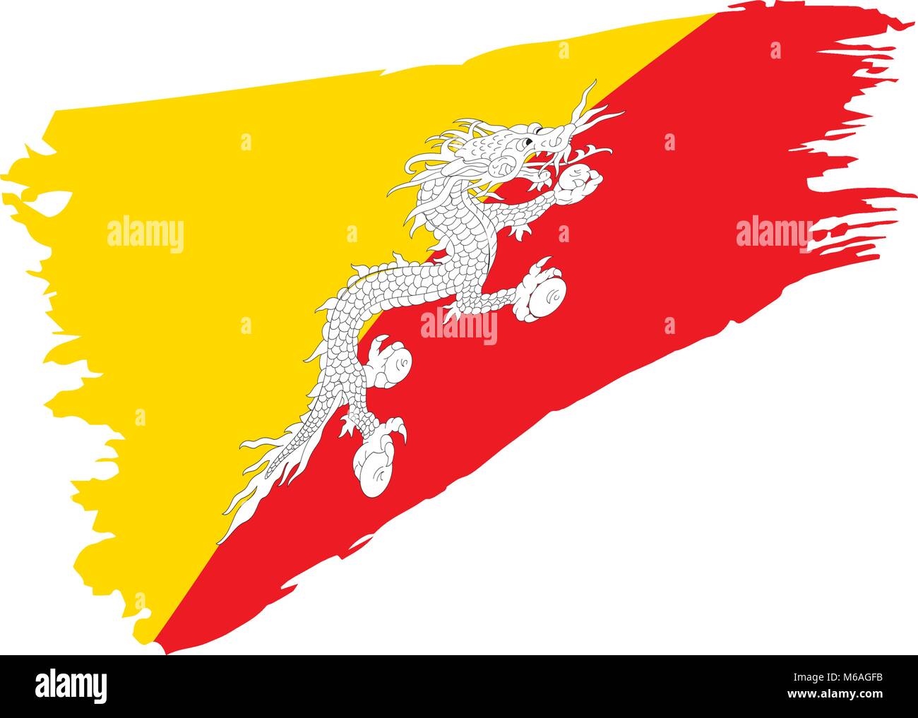 Bhutan flag, vector illustration Stock Vector Image & Art - Alamy