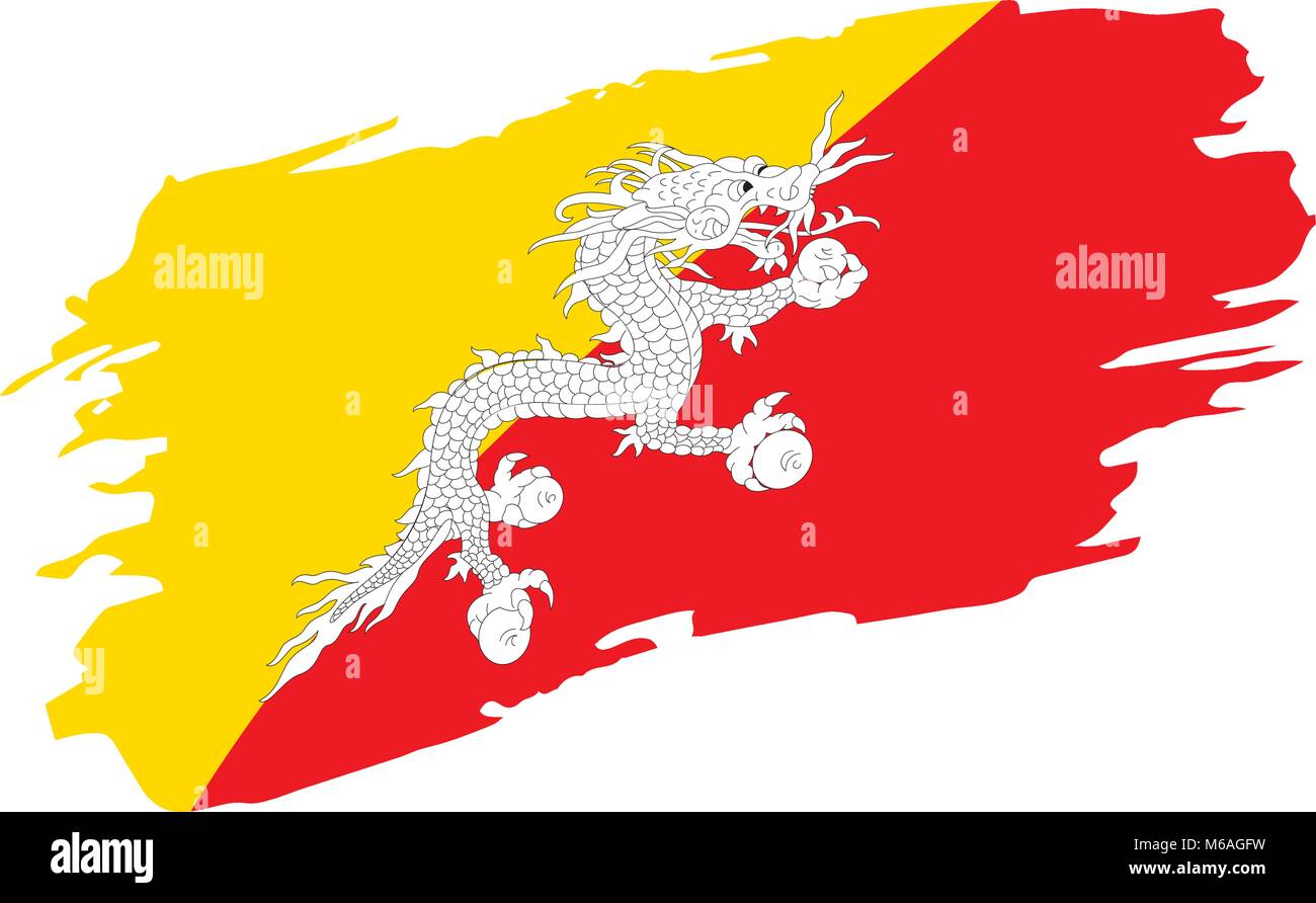 Bhutan flag, vector illustration Stock Vector Image & Art - Alamy
