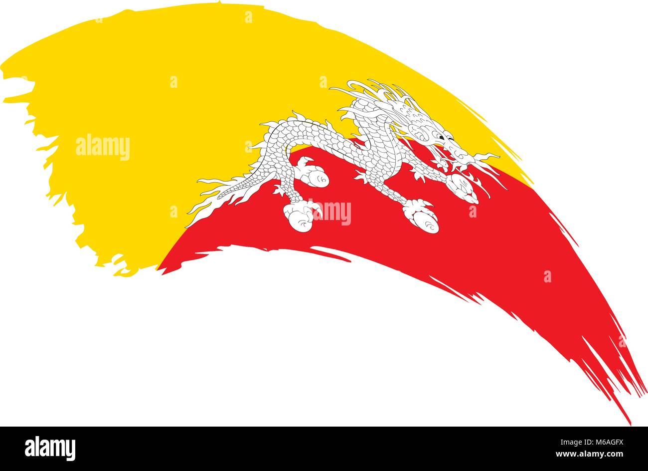 Bhutan flag, vector illustration Stock Vector Image & Art - Alamy