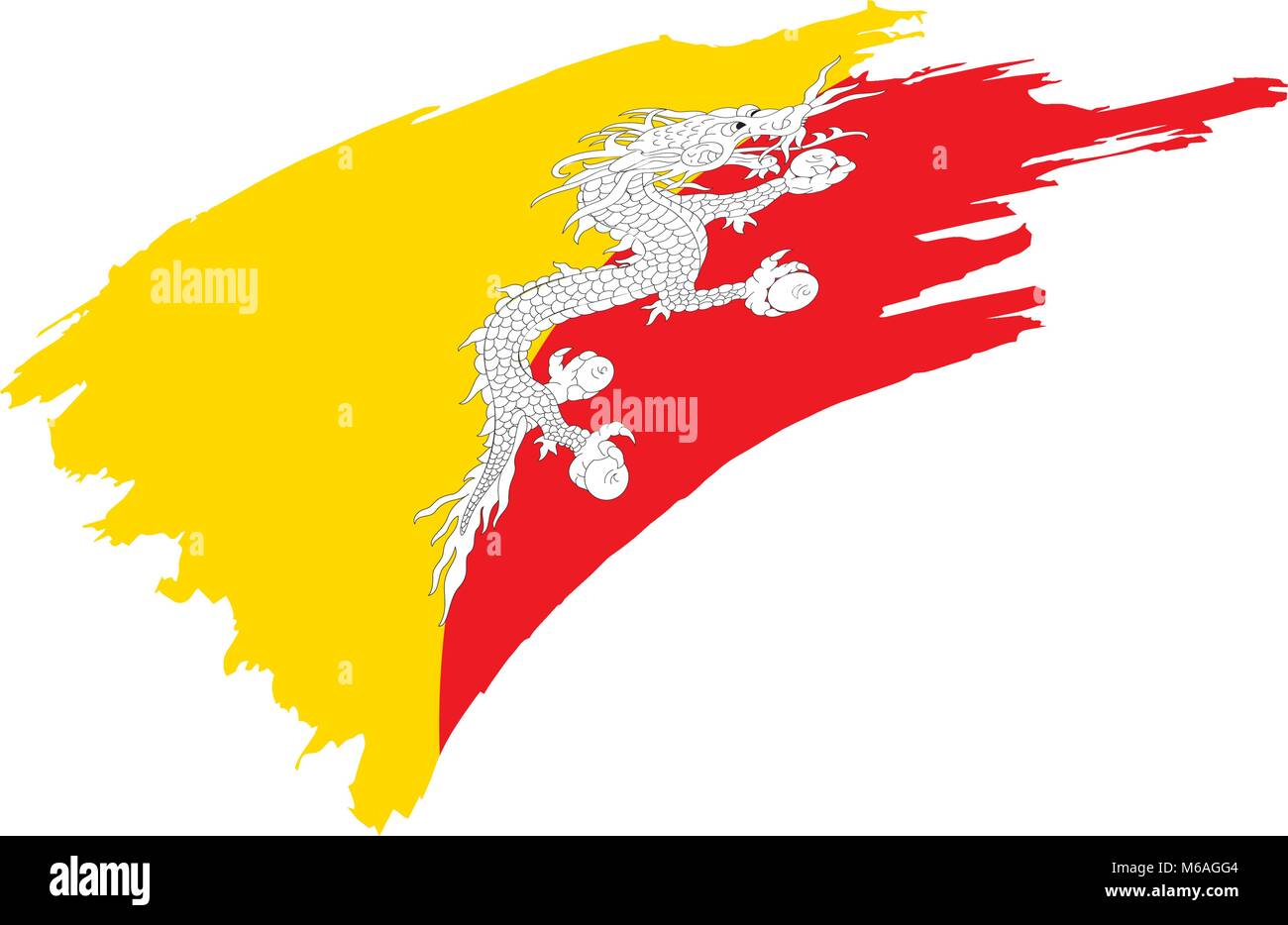Bhutan flag, vector illustration Stock Vector Image & Art - Alamy