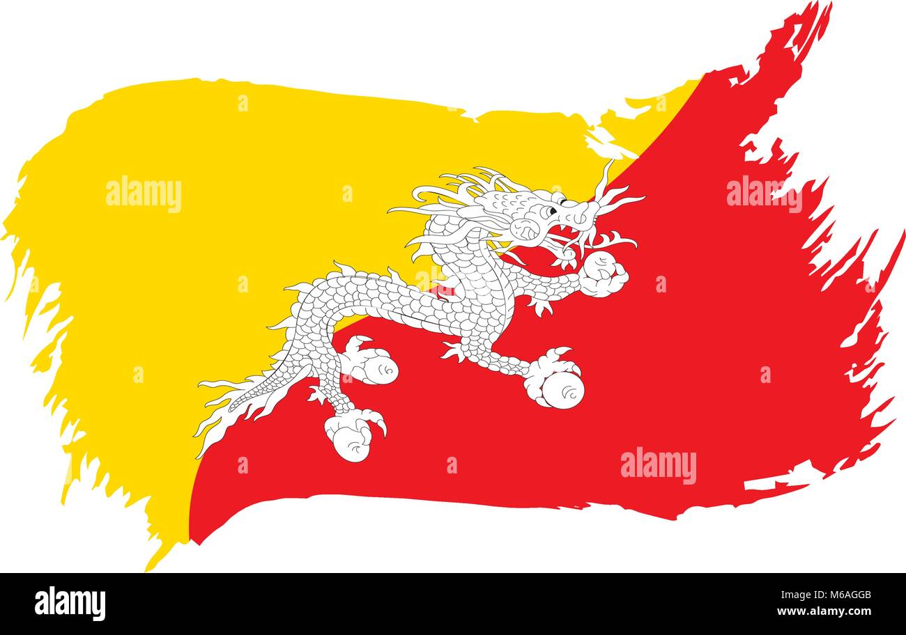 Bhutan flag, vector illustration Stock Vector Image & Art - Alamy