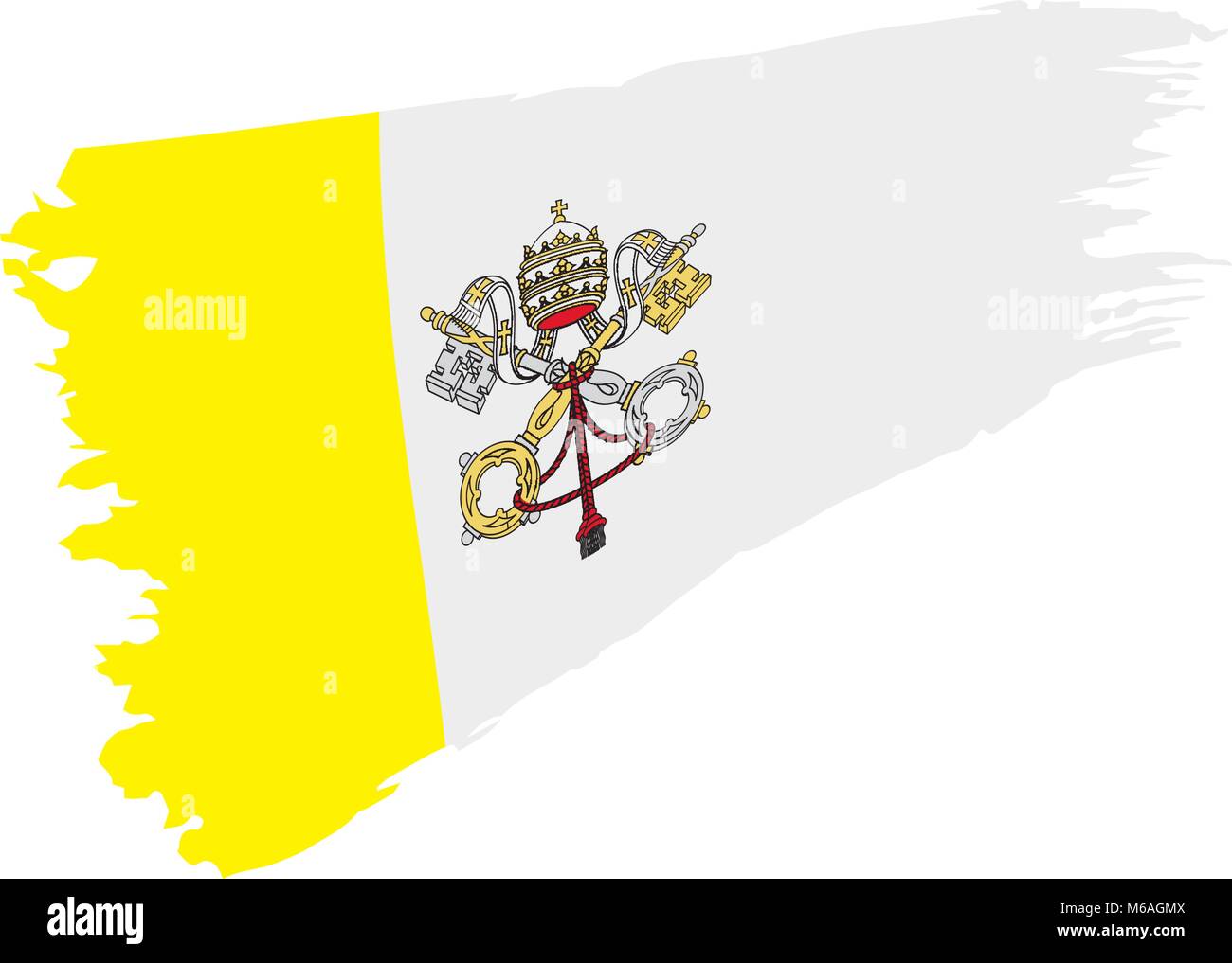 Vatican flag, vector illustration Stock Vector Image & Art - Alamy