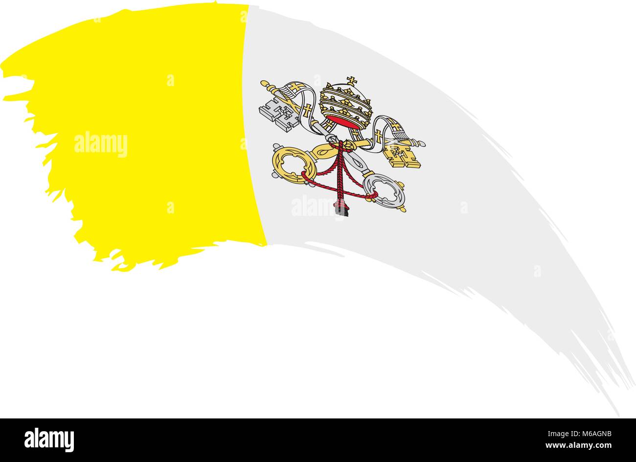 Vatican flag, vector illustration Stock Vector Image & Art - Alamy