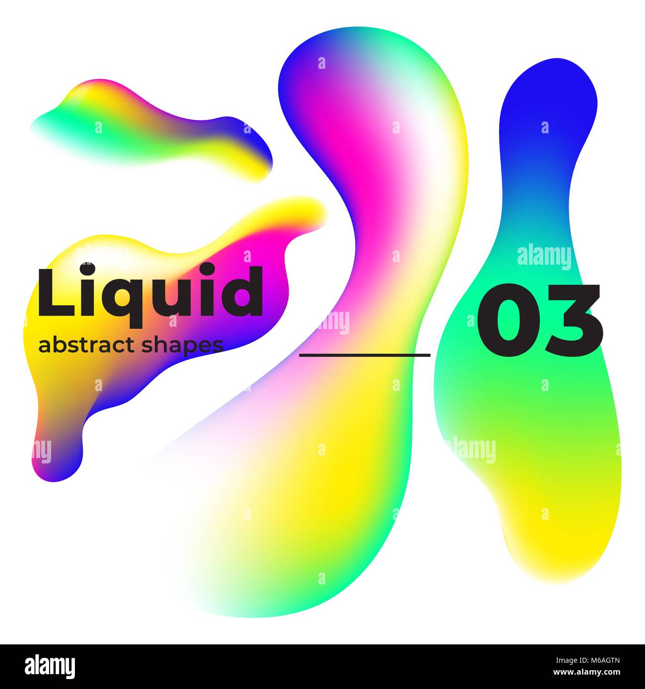 Liquid vector colorful shapes multicolor ink Stock Vector Image & Art ...