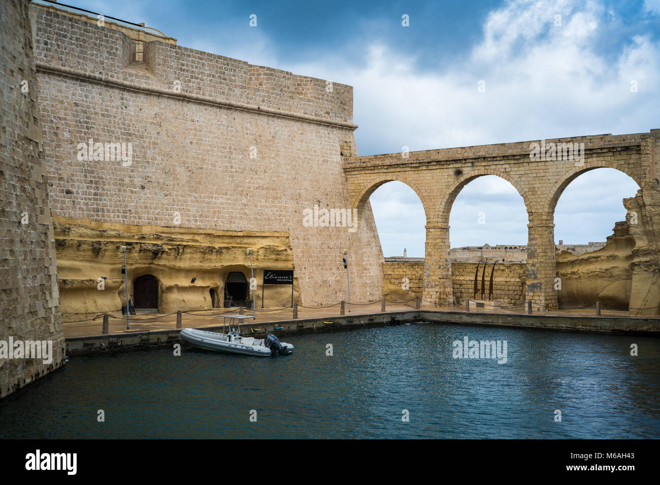 Fort Saint Angelo, Birgu Waterfront, Vittoriosa, Malta Stock Photo - Alamy