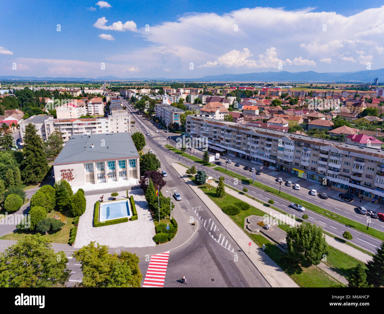 Fagaras city in Transylvania Romania Stock Photo - Alamy