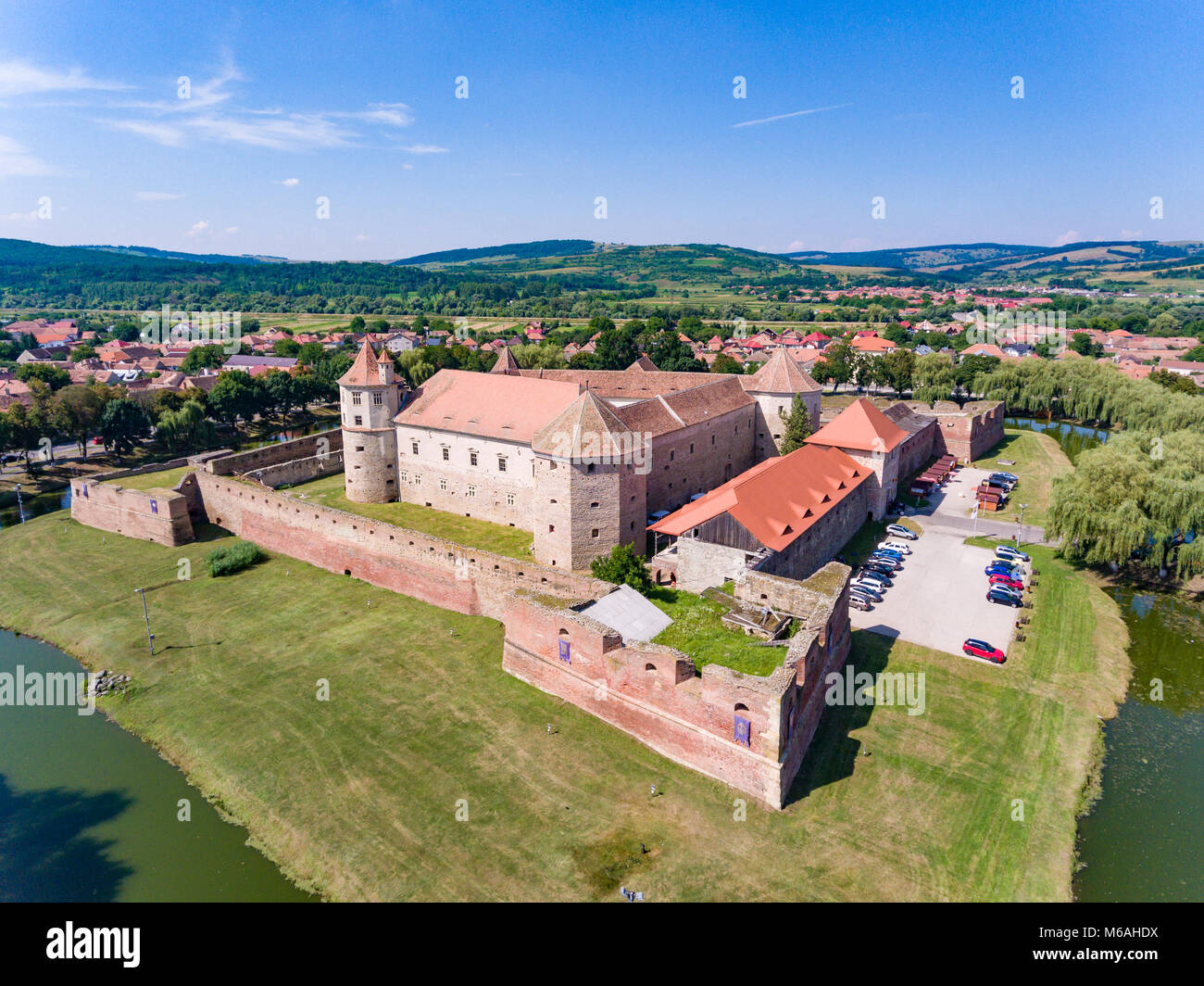 Medieval castle in fortress aerial hi-res stock photography and images ...