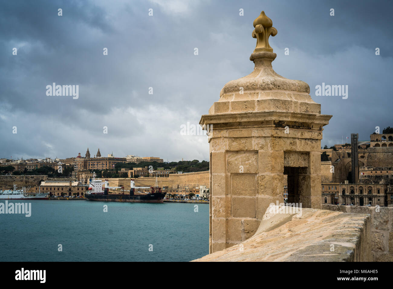 Fort Saint Angelo, Birgu Waterfront, Vittoriosa, Malta Stock Photo - Alamy