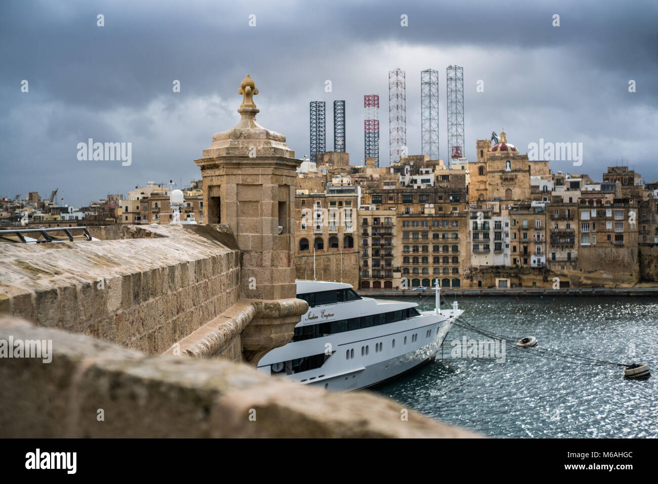 Fort Saint Angelo, Birgu Waterfront, Vittoriosa, Malta Stock Photo - Alamy