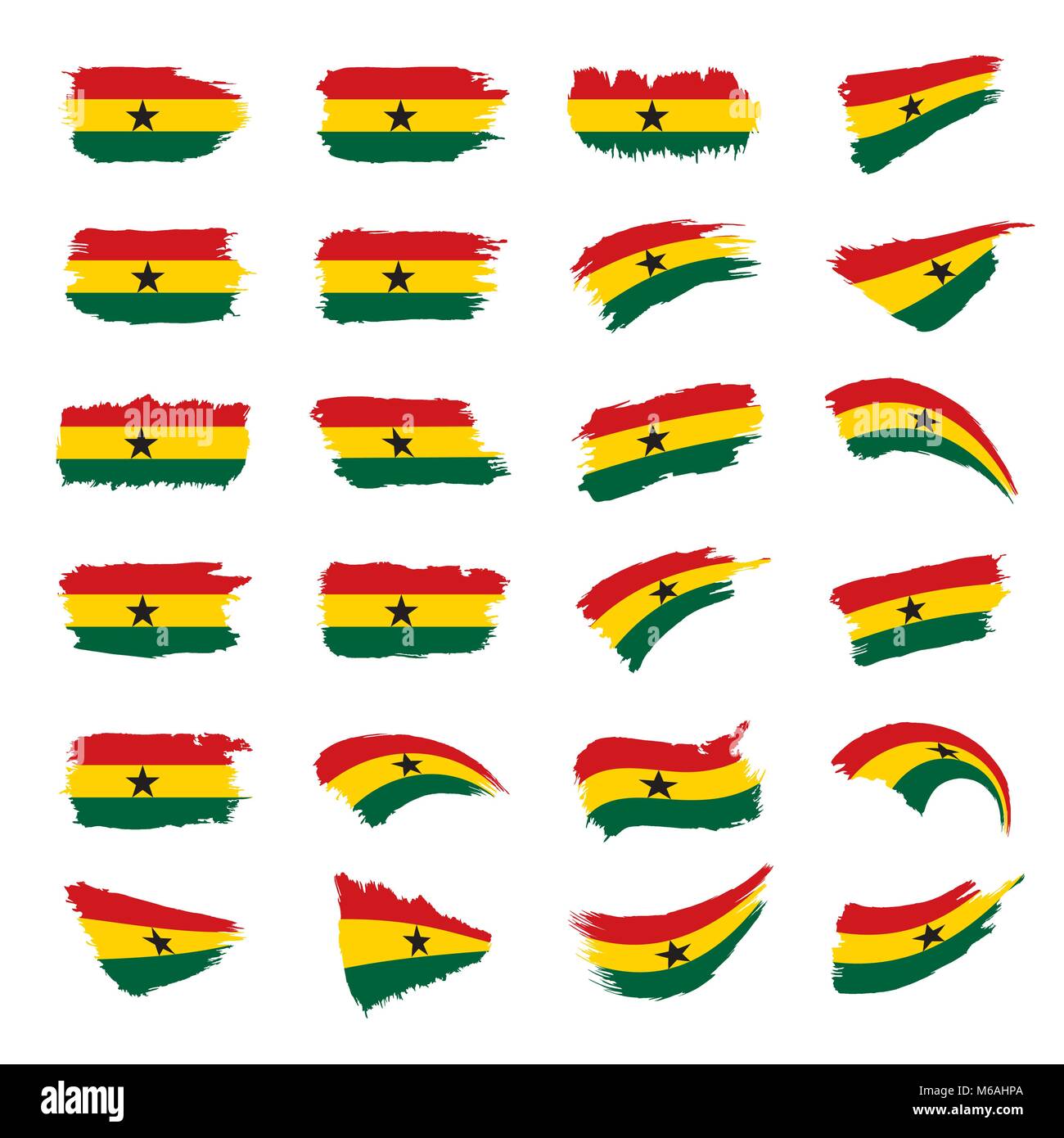 Ghana flag, vector illustration Stock Vector Image & Art - Alamy