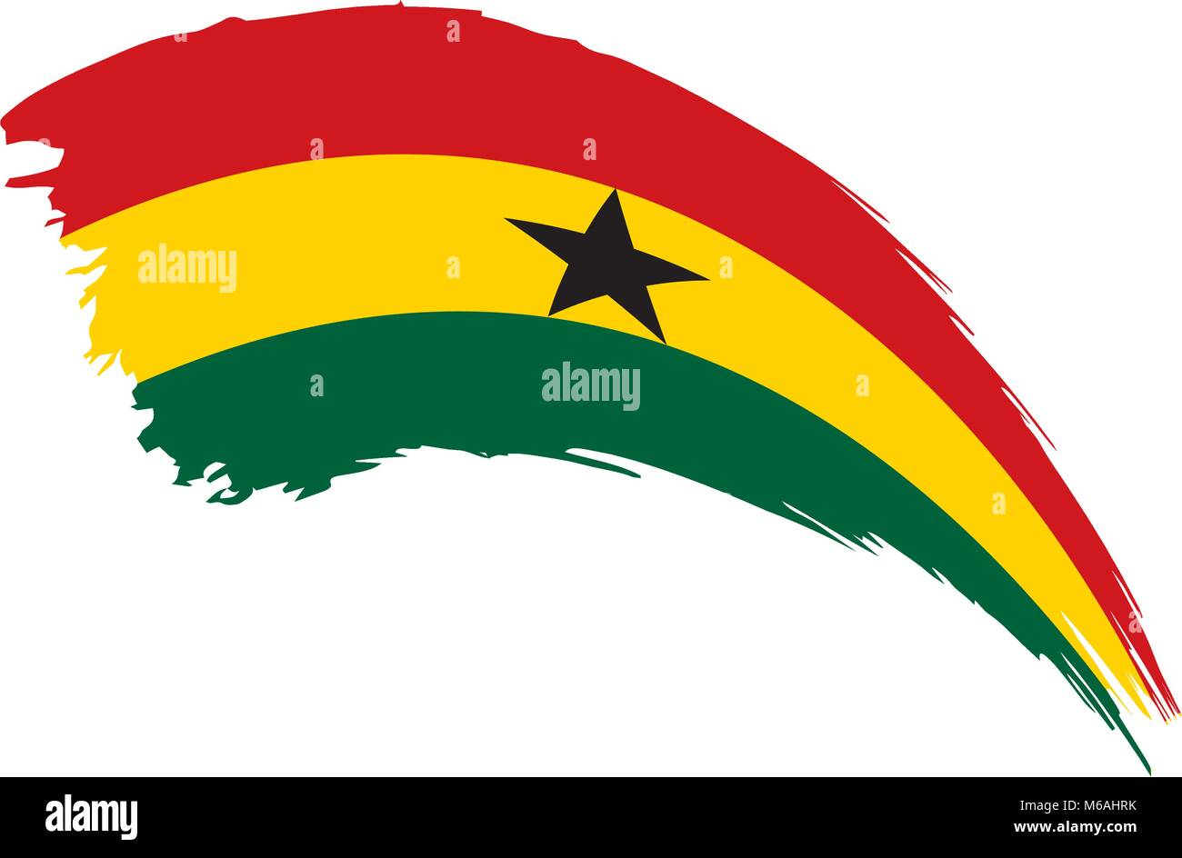Ghana flag, vector illustration Stock Vector Image & Art - Alamy