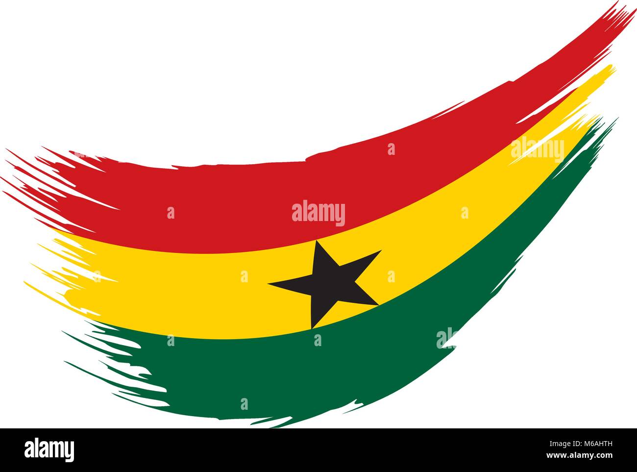 Ghana flag, vector illustration Stock Vector Image & Art - Alamy