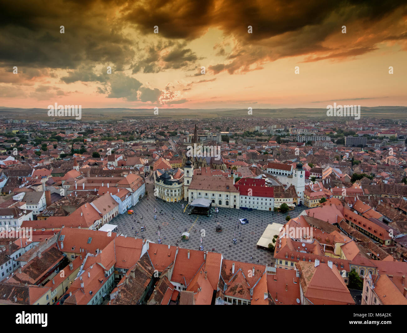 Aerial view sibiu hi-res stock photography and images - Alamy