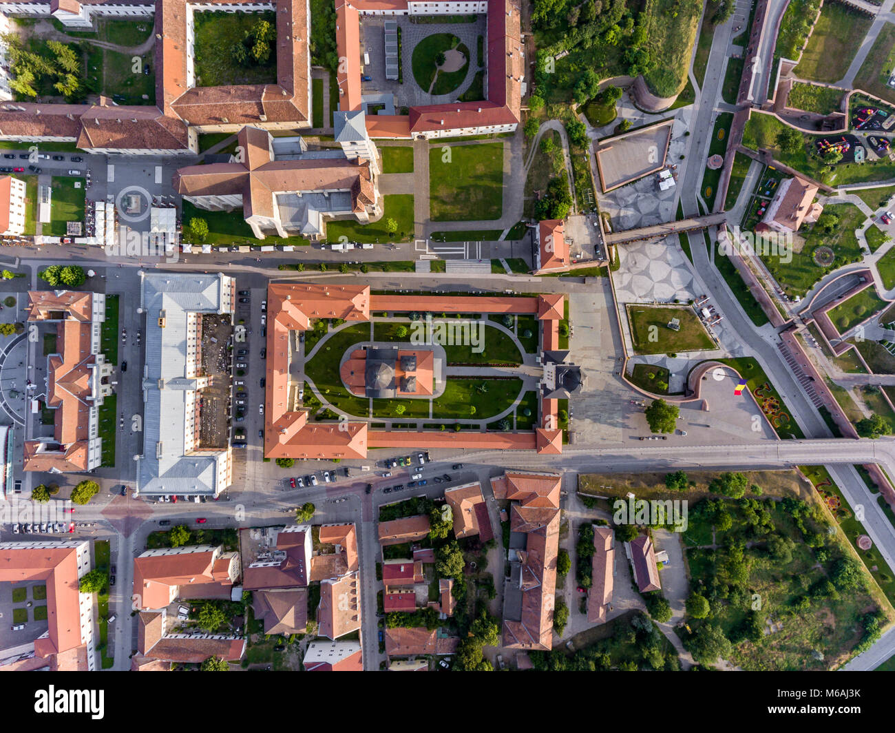 Aerial top down above medieval hi-res stock photography and images - Alamy