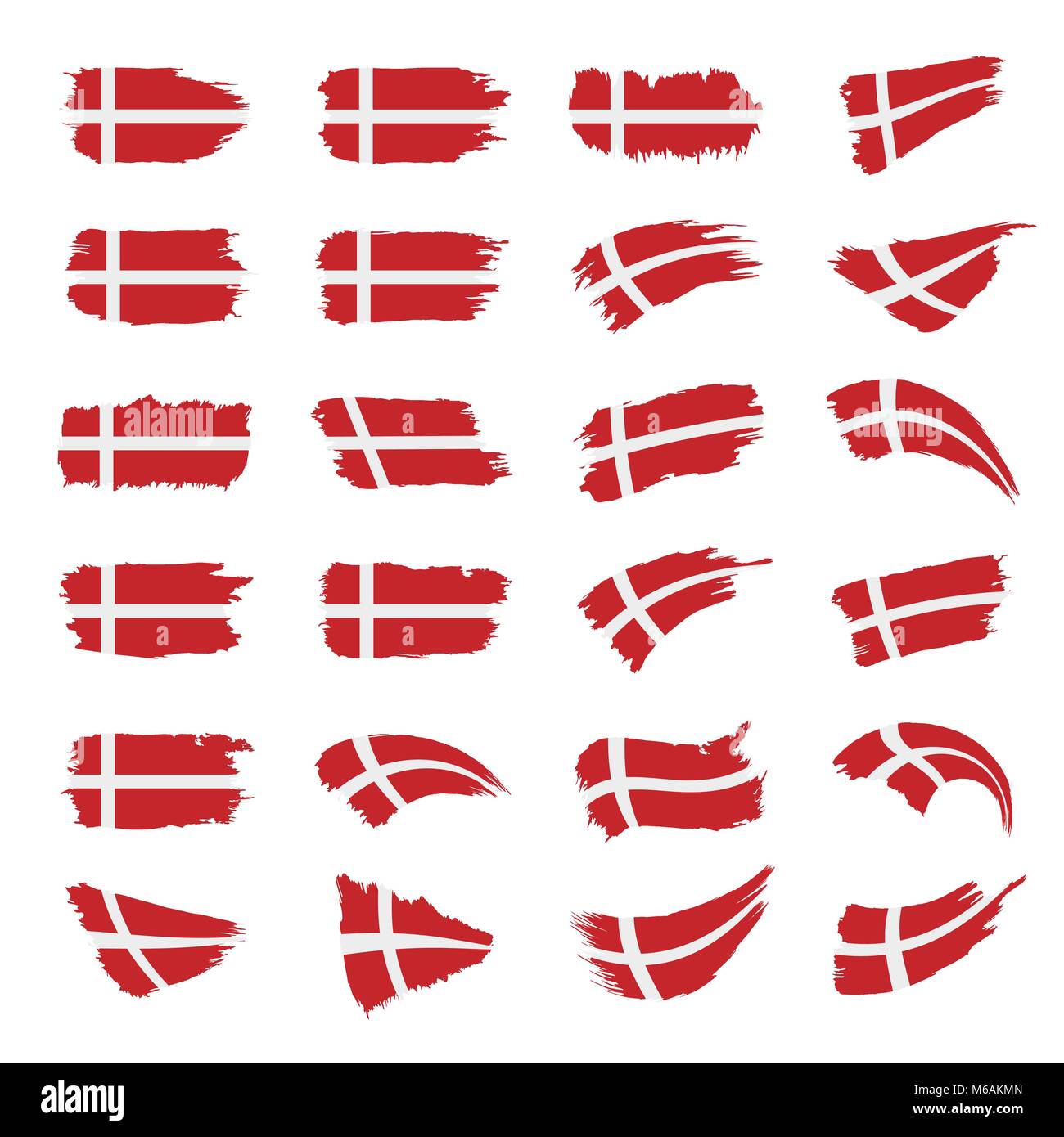 Denmark flag, vector illustration Stock Vector Image & Art - Alamy