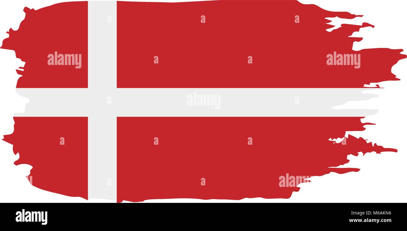 Denmark flag, vector illustration Stock Vector Image & Art - Alamy