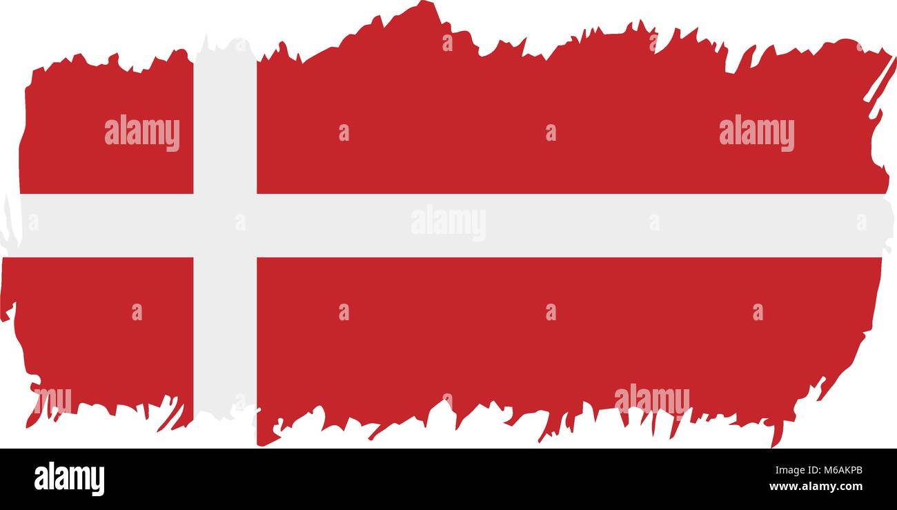 Denmark flag, vector illustration Stock Vector Image & Art - Alamy