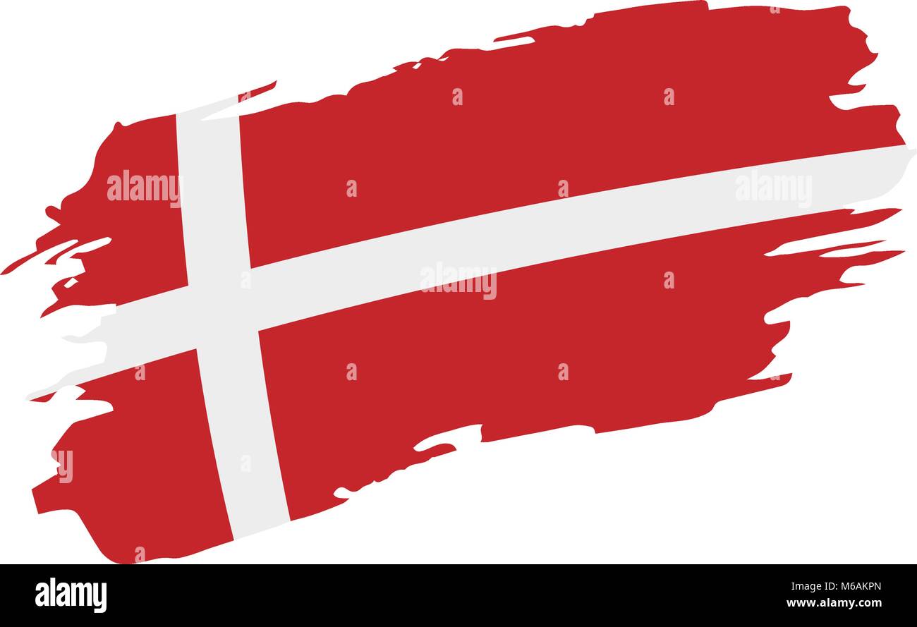 Denmark flag, vector illustration Stock Vector Image & Art - Alamy
